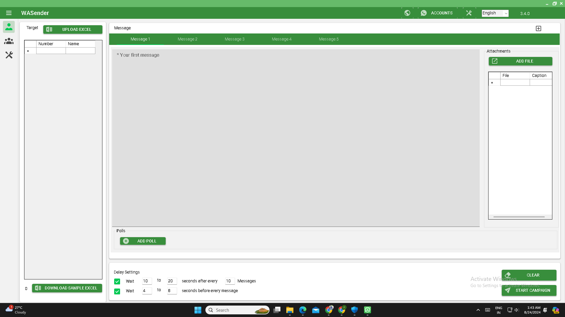 WA Sender Latest 3.4.0 without keygen only one licence – Rajkaran's Tech