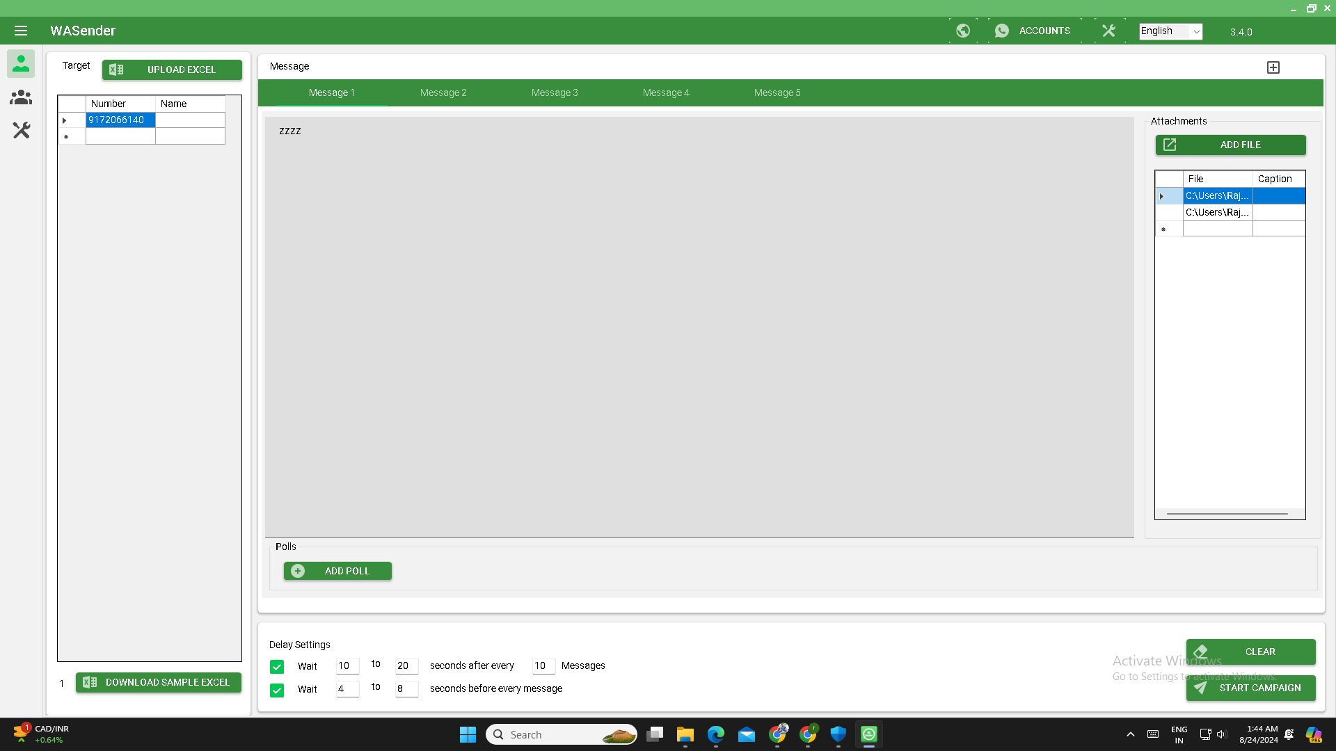 WA Sender Latest 3.4.0 without keygen only one licence – Rajkaran's Tech